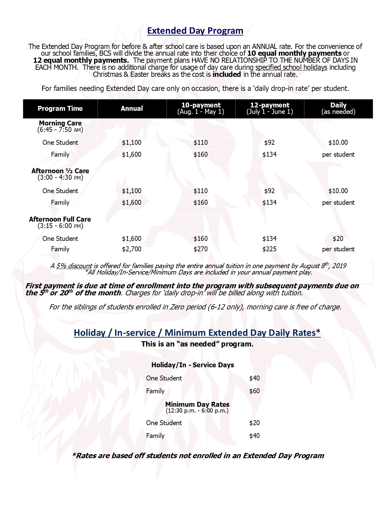 Extended Day Program
